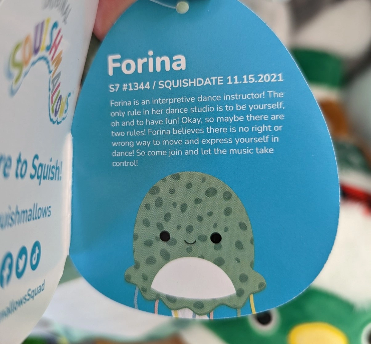 Forina the Jellyfish Squishmallows Sealife | SquadApp