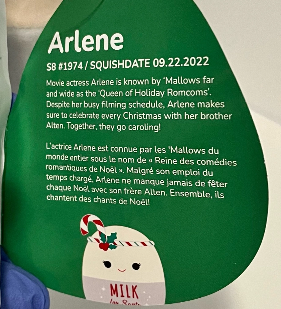 Arlene the Milk Squishmallows Christmas 2023 | SquadApp