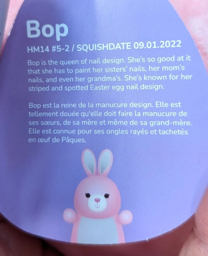 Bop (Flower, Hug Mees) the Bunny Squishmallows Easter 2023 | SquadApp