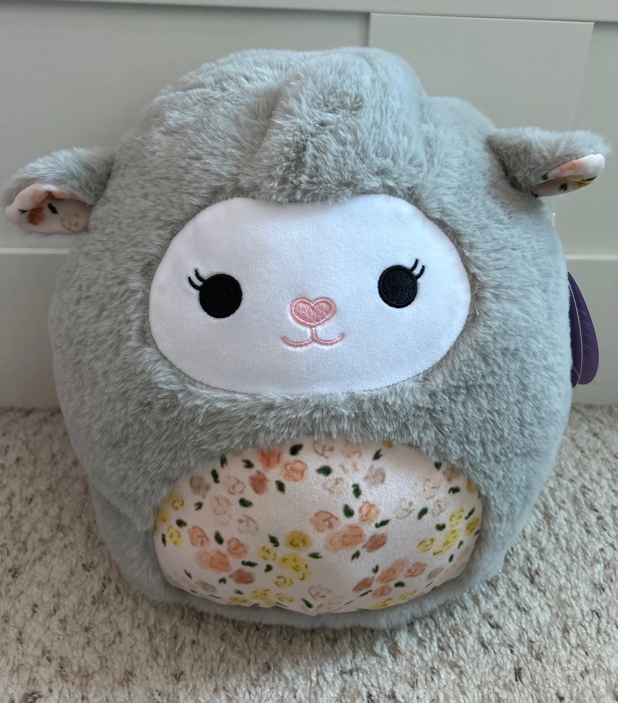 Elea (Floral, Fuzz-A-Mallows) the Lamb Squishmallows Easter 2024 | SquadApp