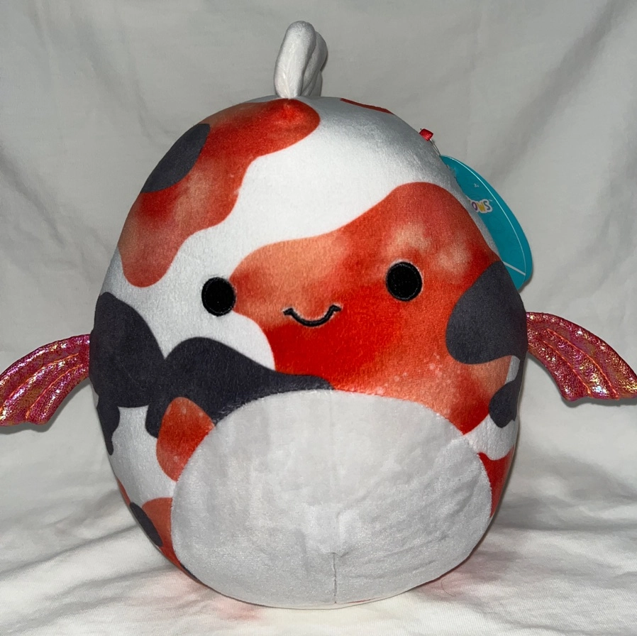Dandii (Pink Holo Fins) the Koi Fish Squishmallows Sealife | SquadApp