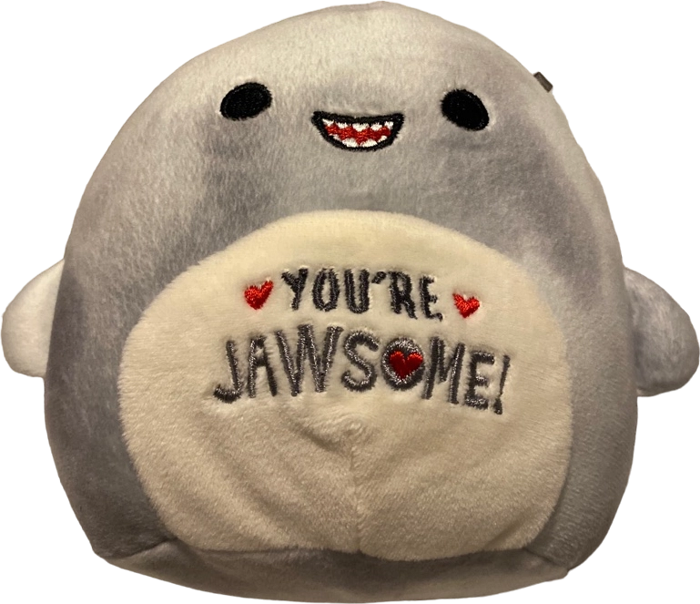 Bernard (You're Jawsome!) the Shark Squishmallows Valentines 2023 ...