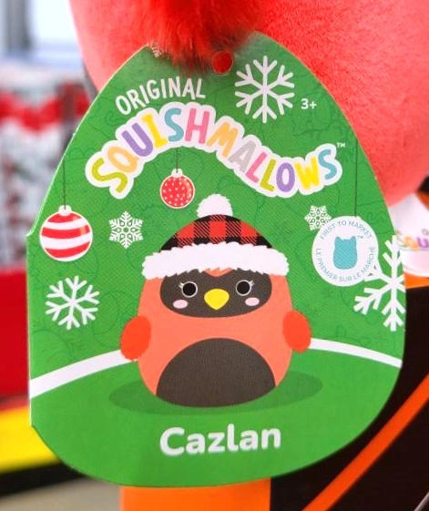 Cazlan the Cardinal, Bird Squishmallows Christmas 2023 | SquadApp