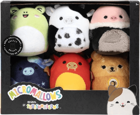 Micromallows Select Series 6-Pack the Box Set Squishmallows Select ...