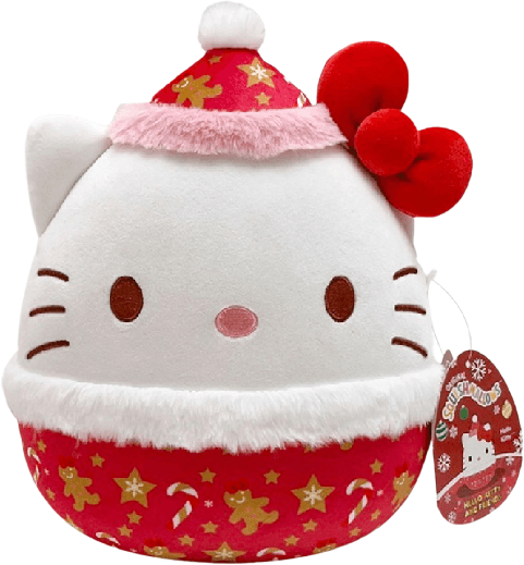 Hello Kitty (Gingerbread Cookies) the Cat Squishmallows Sanrio, Holiday ...