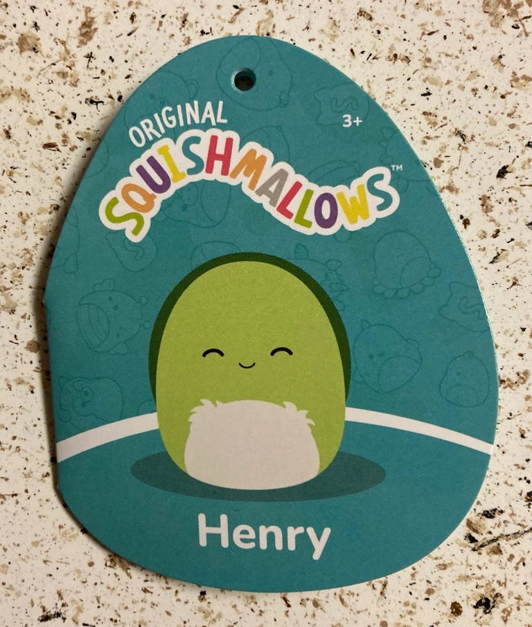 Henry (Fuzzy Belly, Eyes Closed) the Turtle Squishmallows Sealife, 5B 4 ...