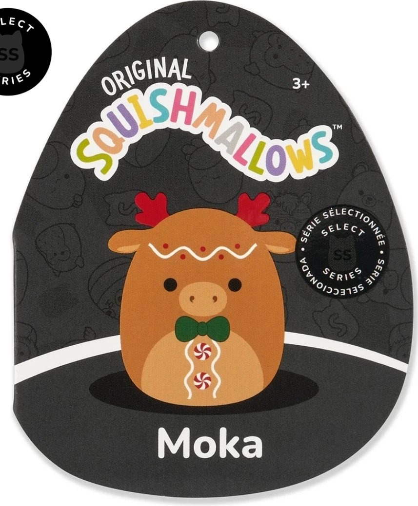 Moka the Gingerbread Moose Cookie Squishmallows Holiday 2024, Select ...