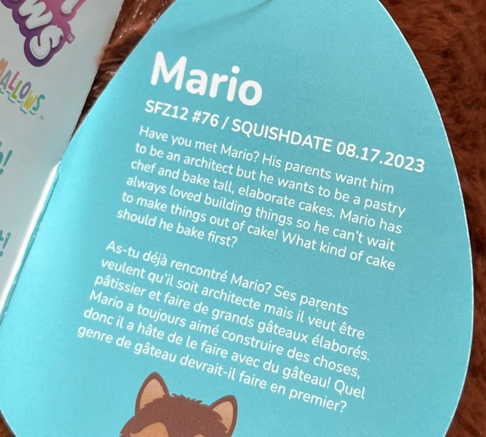 Mario (Fuzz-A-Mallows) the German Shepherd (Dog) Squishmallows | SquadApp