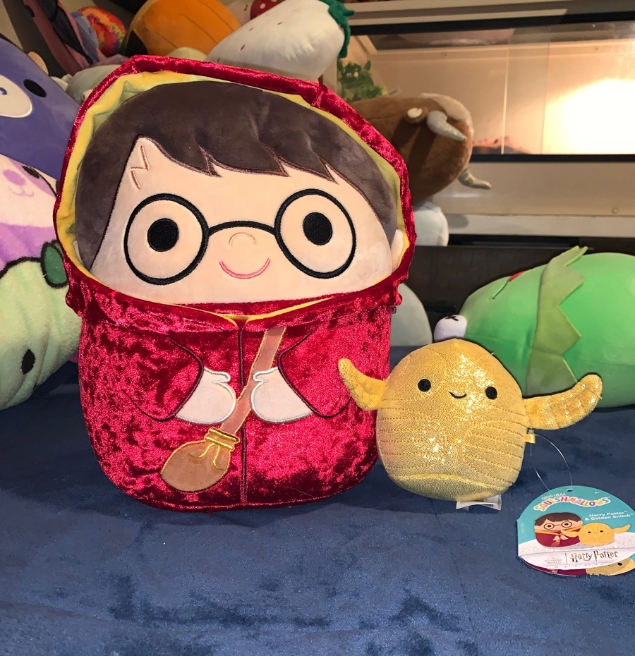 Harry Potter & Golden Snitch the Wizard Snitch Squishmallows Harry ...