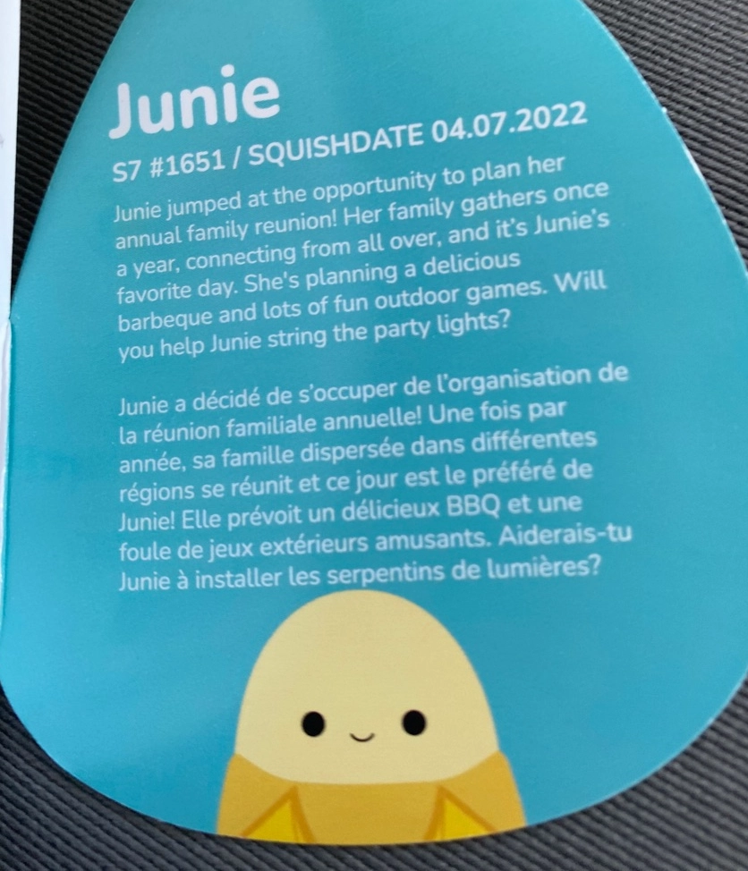 Junie the Banana Squishmallows 5B 6.11.23 | SquadApp