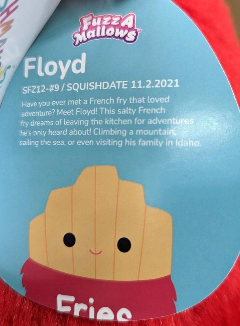 Floyd (Fuzz-A-Mallows) the French Fries Squishmallows Food | SquadApp