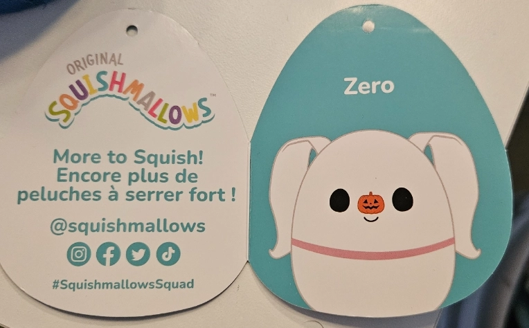 Zero the Ghost Dog Squishmallows The Nightmare Before Christmas, Disney ...