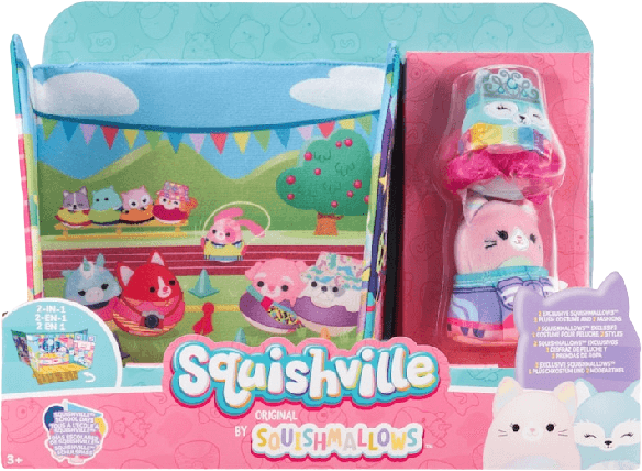 Dabney & Niktia (School Days) the Fox Cat Squishmallows Playsets | SquadApp