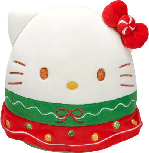 Hello Kitty (Candy Dotted Skirt) the Cat Squishmallows Sanrio, Holiday ...