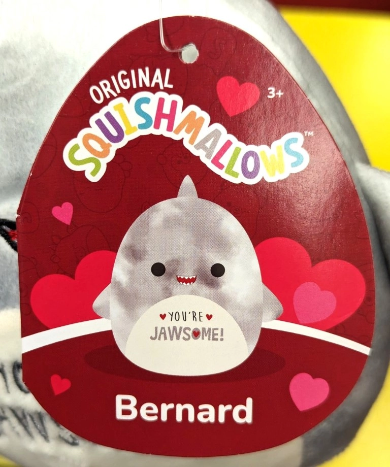 Bernard (You're Jawsome!) the Shark Squishmallows Valentines 2023 ...