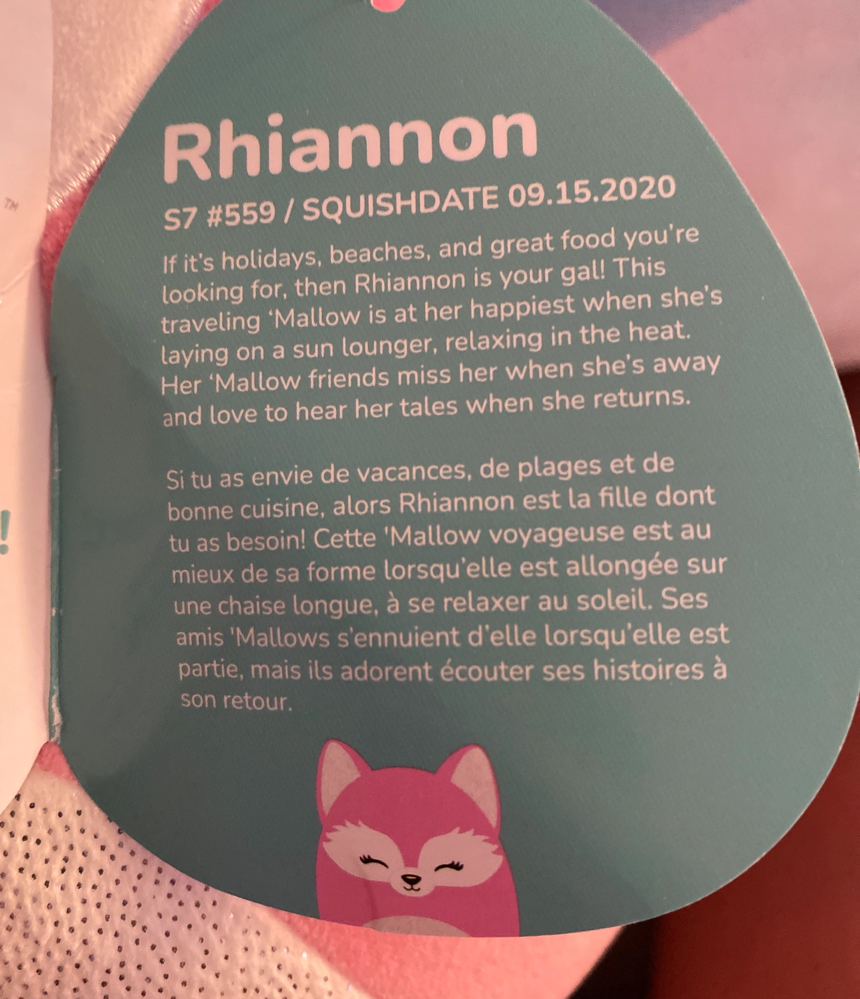 Rhiannon the Fox Squishmallows | SquadApp
