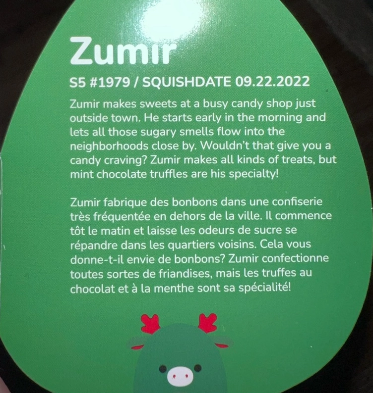 Zumir the Peppermint Moose Squishmallows Holiday 2023, 5B 11.26.23 ...