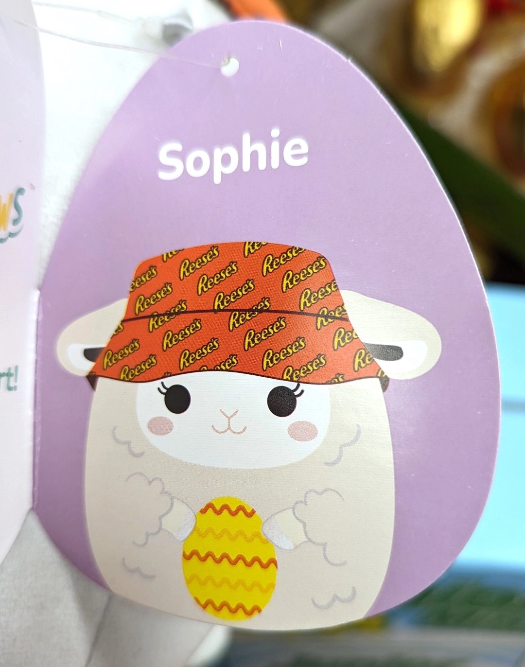 Sophie (Reese's) the Lamb Squishmallows Easter 2024, Candy | SquadApp