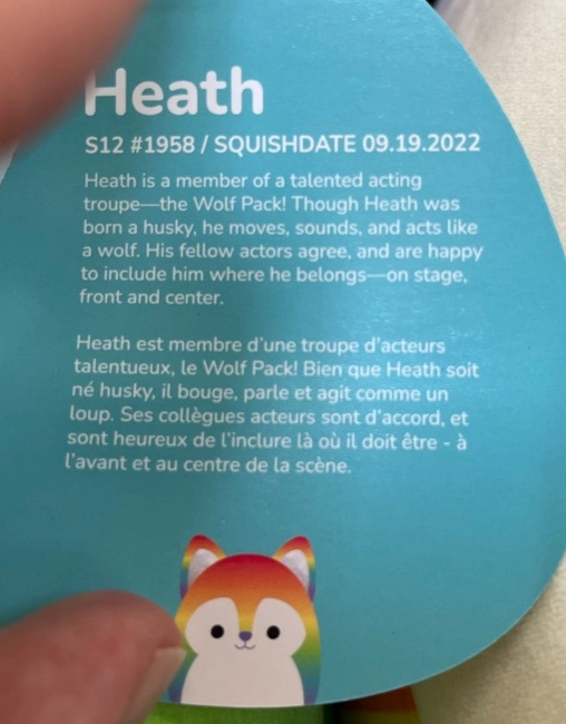 Heath the Wolf Squishmallows Pride | SquadApp