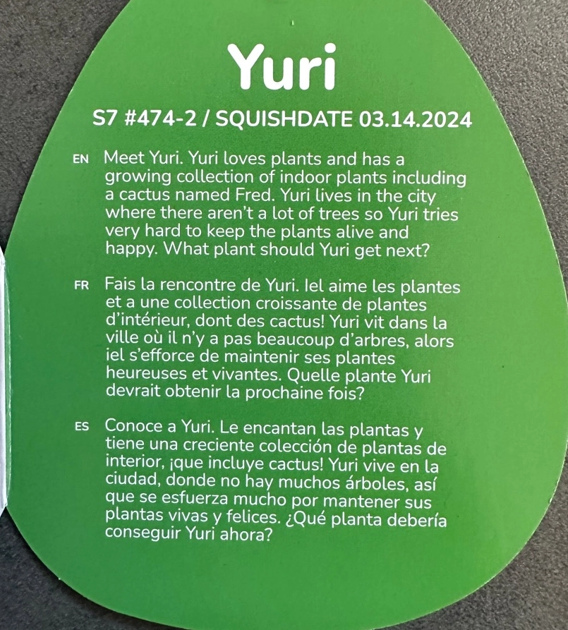 Yuri the Yeti Squishmallows Holiday 2024 | SquadApp