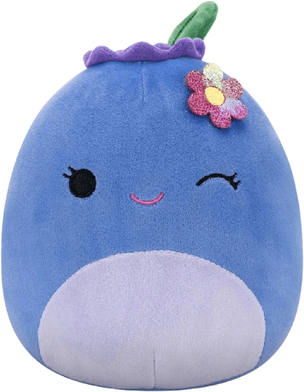 Bluby (Winking, Flower) the Blueberry Squishmallows | SquadApp