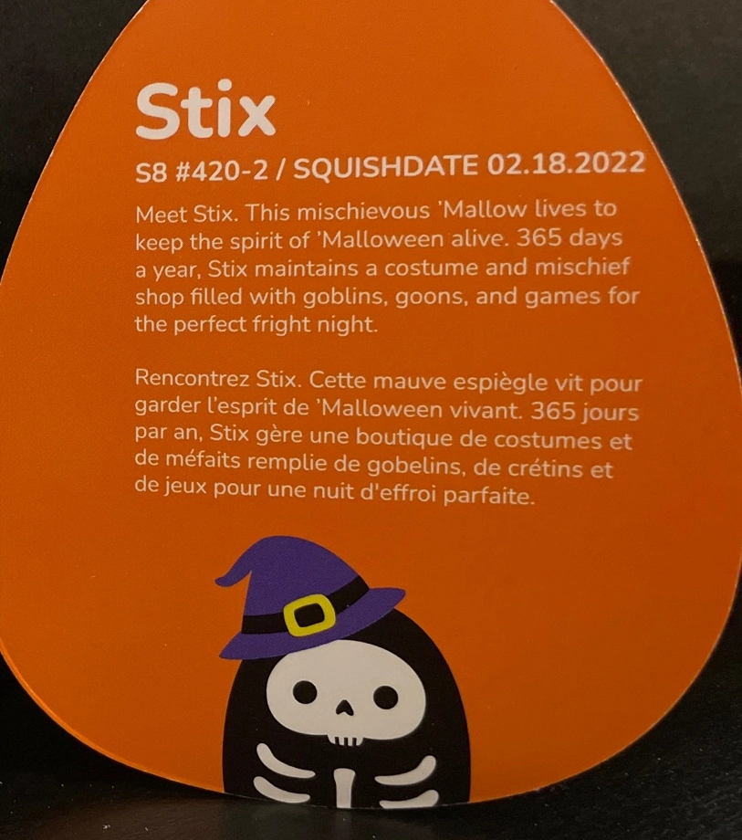 Stix (Witch) the Skeleton Squishmallows Halloween 2022,Skeleton | SquadApp