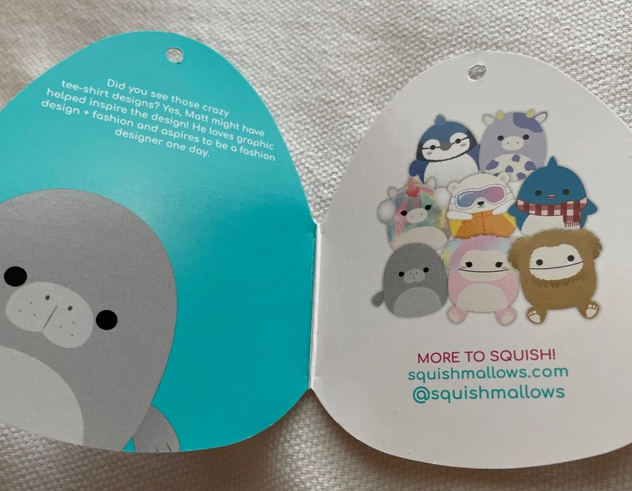 Matt the Manatee Squishmallows Sealife | SquadApp