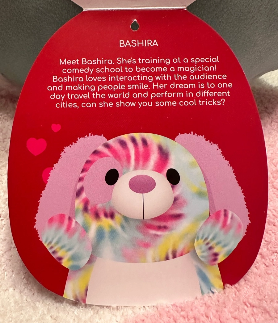 Bashira (Hug Mees) the Dog Squishmallows Valentine | SquadApp