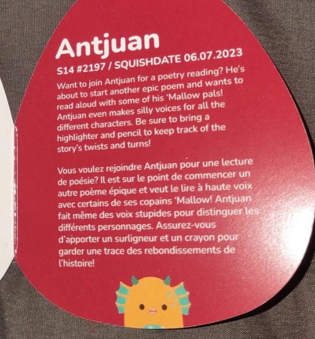 Antjuan the Swamp Monster Squishmallows Valentines 2024 | SquadApp