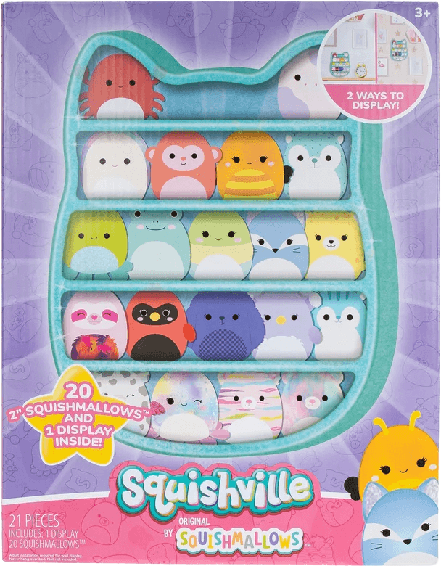 Play & Display (Translucent Teal) the Box Set Squishmallows Playsets ...