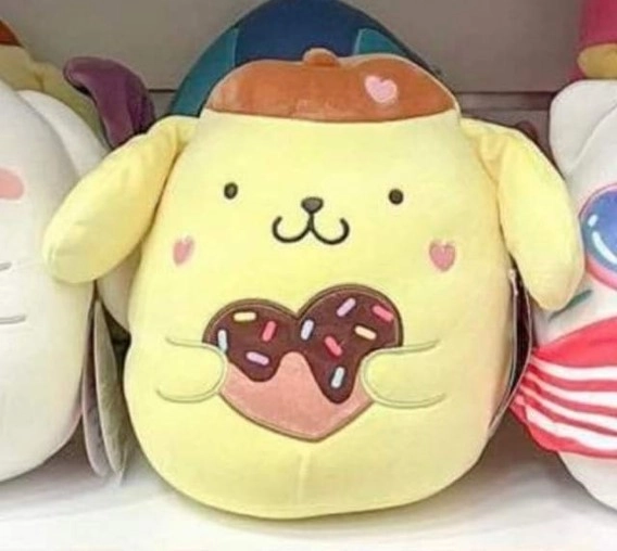 Pompompurin (Heart Cookie) the Golden Retriever (Dog) Squishmallows ...