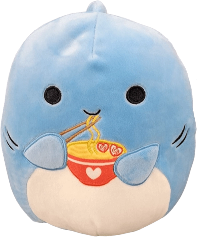 Rey (Ramen) the Shark Squishmallows Valentines 2023 | SquadApp