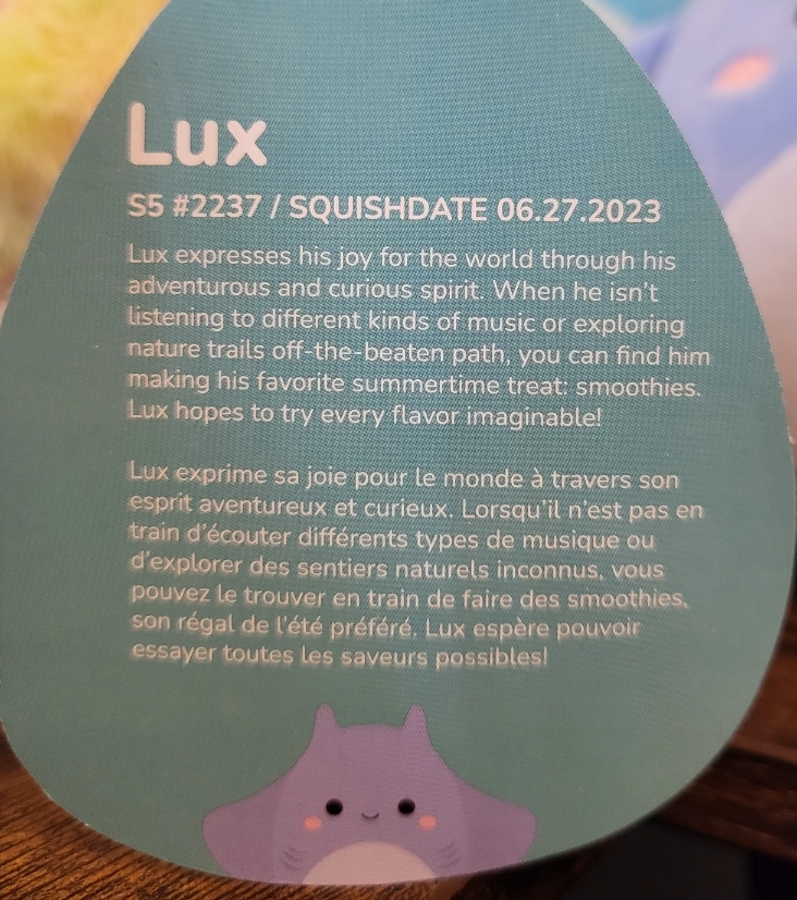 Lux the Manta Ray Squishmallows | SquadApp