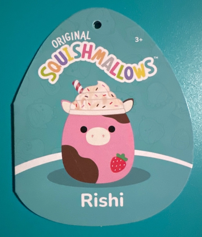 Rishi the Strawberry Milkshake Cow Squishmallows Crossover | SquadApp