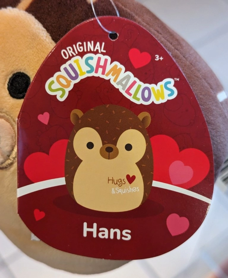 Hans (Hugs & Squishes) the Hedgehog Squishmallows Valentines 2023 ...
