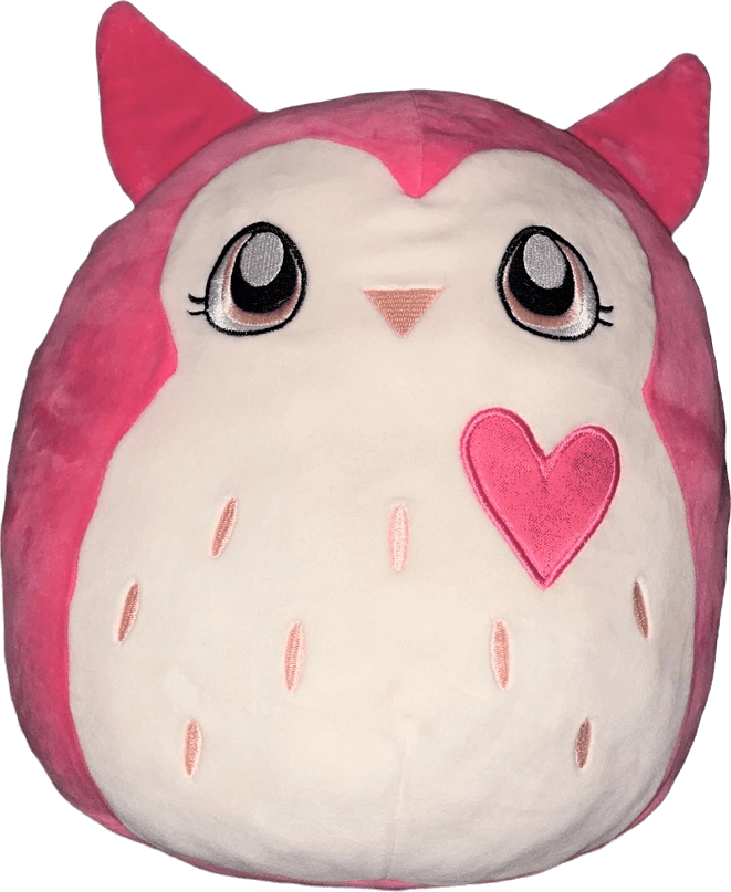 Francesca (Heart, Anime Eyes) the Owl Squishmallows Valentine | SquadApp