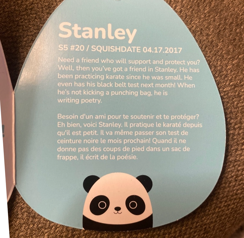 Stanley the Panda Squishmallows Classic | SquadApp