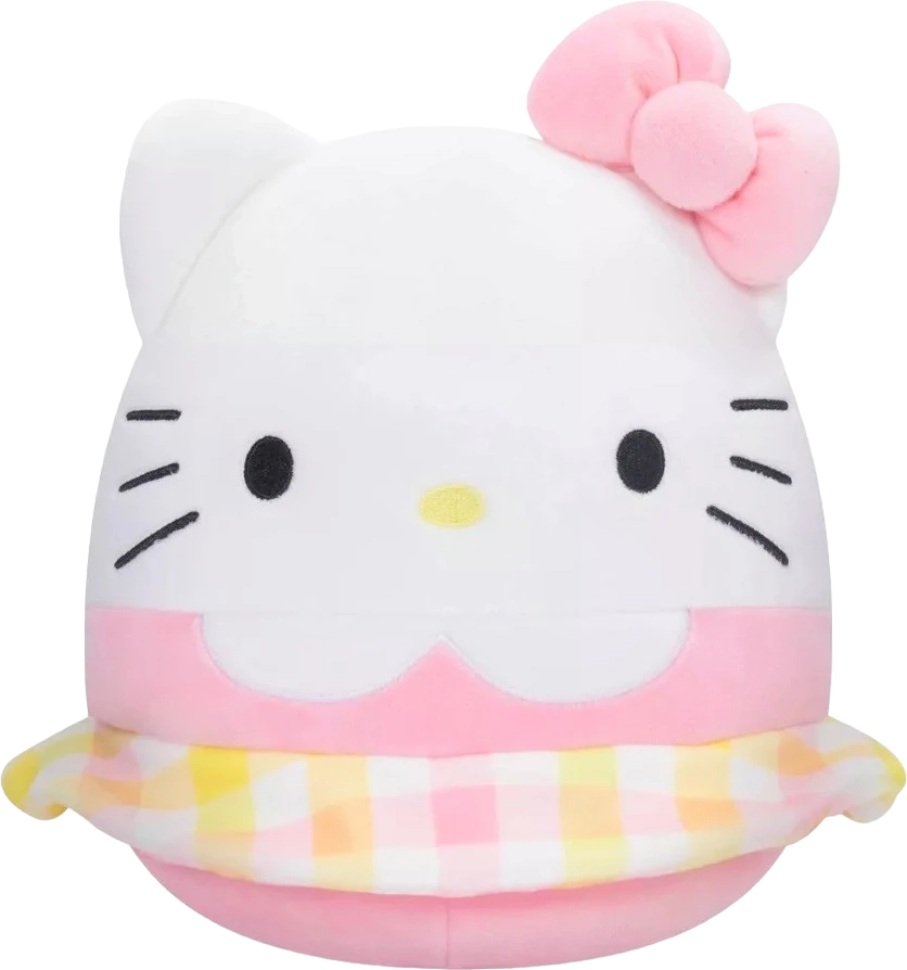 Hello Kitty (Gingham Skirt) the Cat Squishmallows Sanrio, Easter 2023 ...