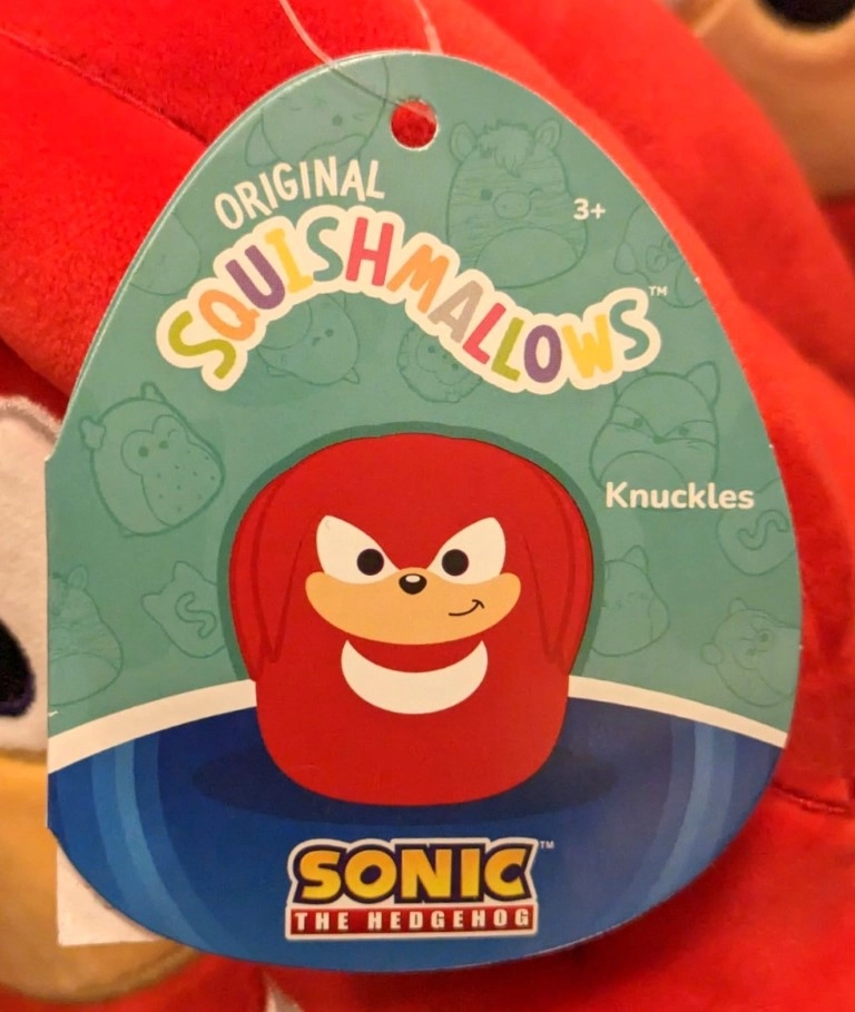 Knuckles the Echidna Squishmallows Sonic the Hedgehog, 5B 3.3.23 | SquadApp