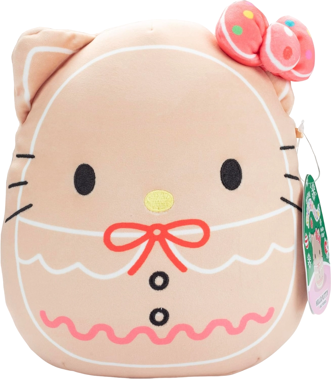 Hello Kitty (Gingerbread) the Cat Squishmallows Sanrio, Holiday 2023 ...