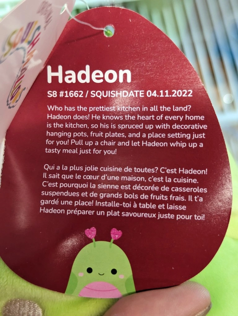 Hadeon the Grasshopper Squishmallows Valentines 2023, Love Bunch | SquadApp