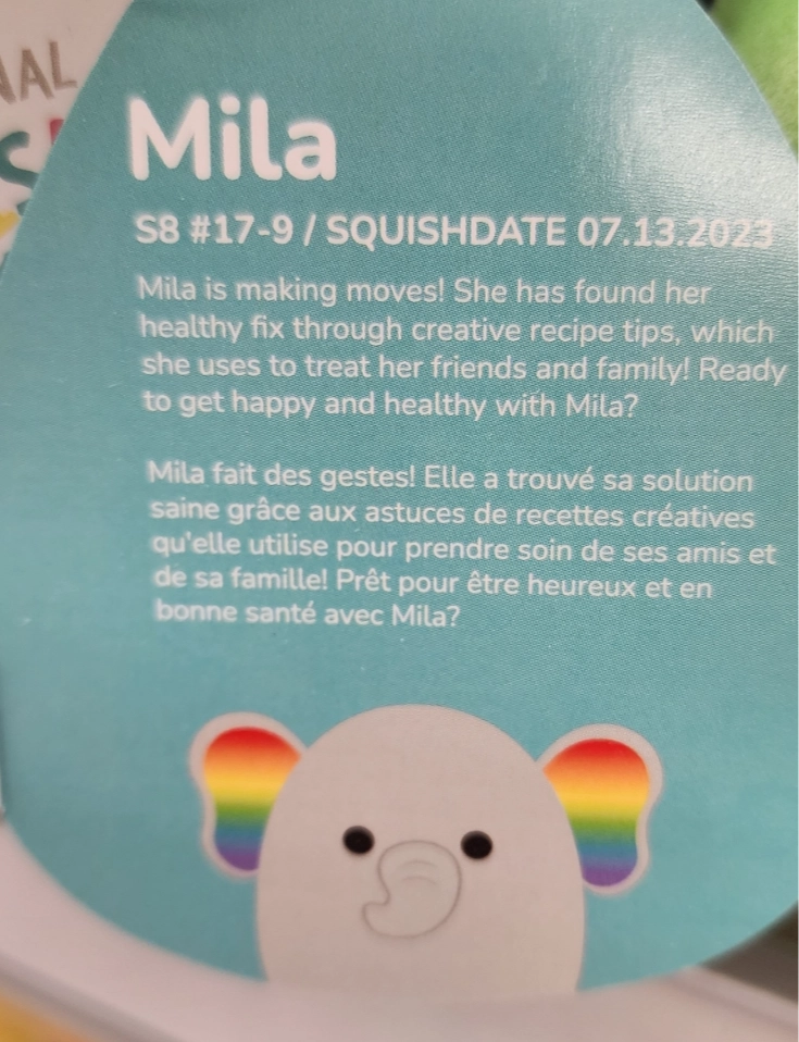 Mila (Pride) the Elephant Squishmallows Pride | SquadApp