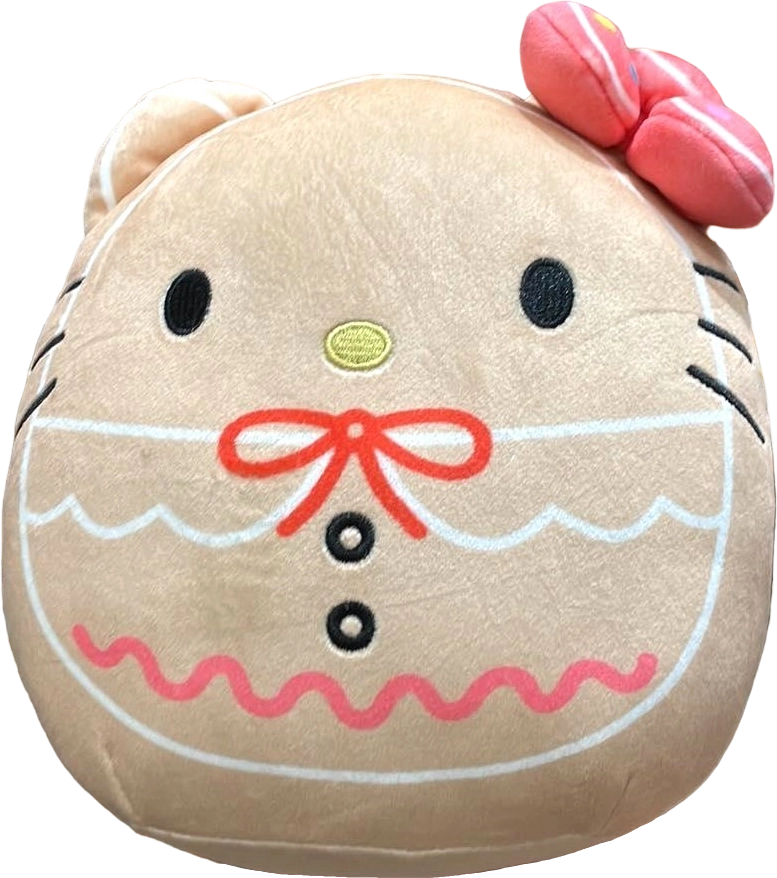 Hello Kitty (Gingerbread) the Cat Squishmallows Sanrio, Holiday 2023 ...