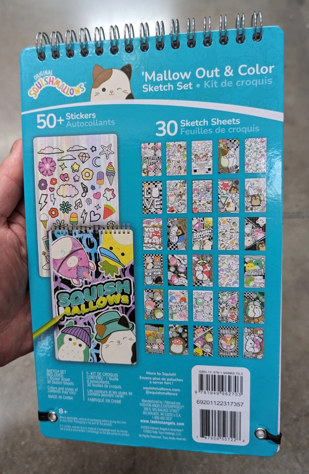 'Mallow Out & Color Sketch Set the Book Squishmallows School Supplies ...