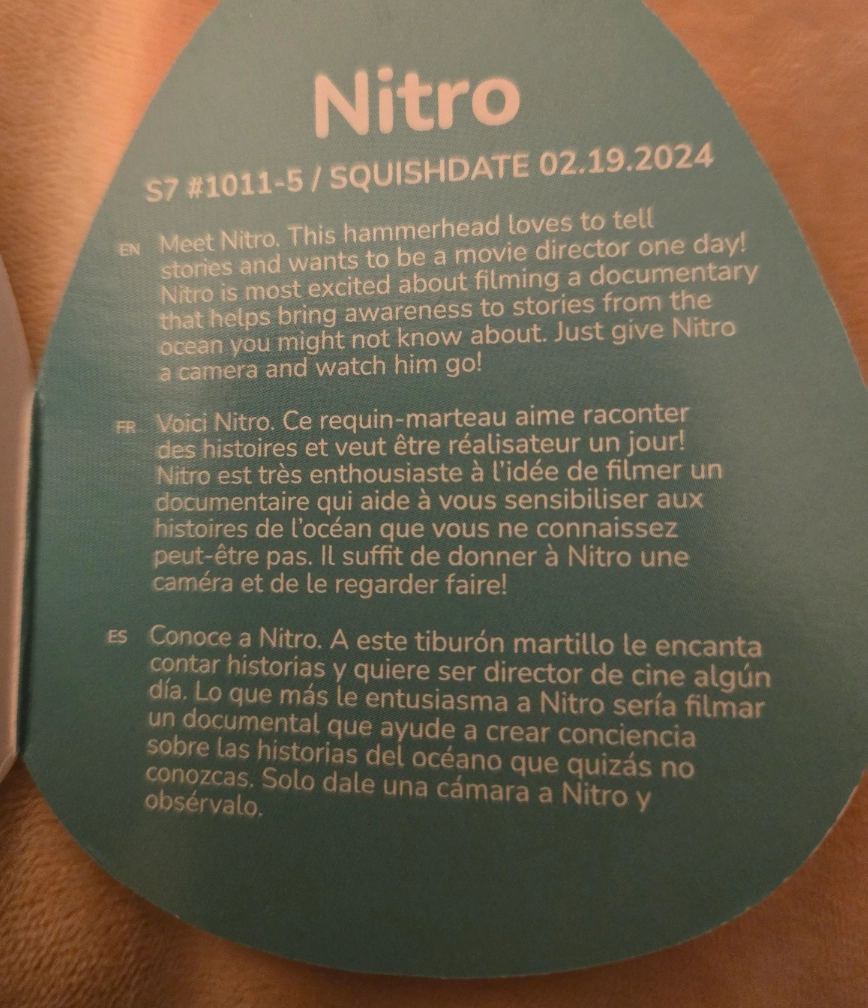 Nitro (Sparkly) the Hammerhead Shark Squishmallows Sparkly | SquadApp