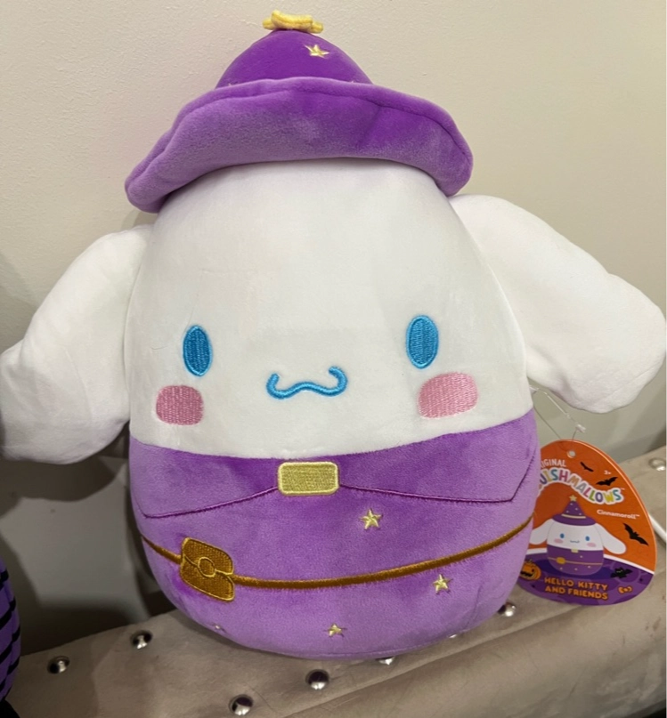 Cinnamoroll (Wizard) the Dog Squishmallows Halloween 2024, Sanrio ...
