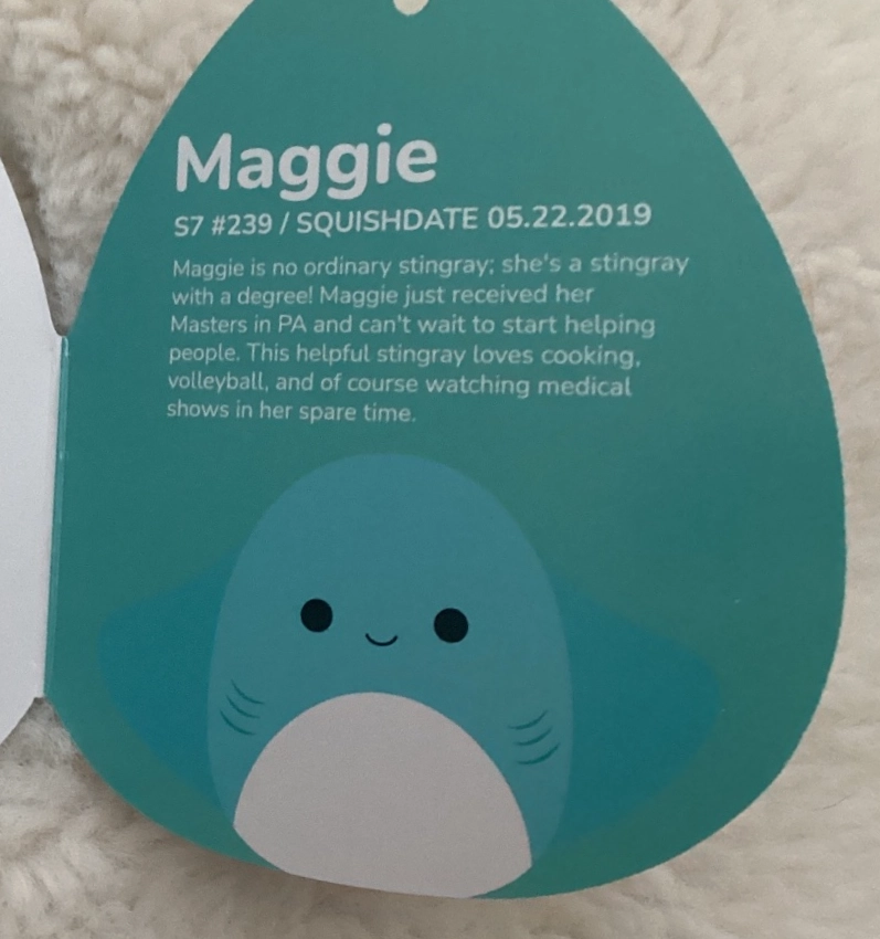 Maggie (Bright) the Stingray Squishmallows Sealife | SquadApp