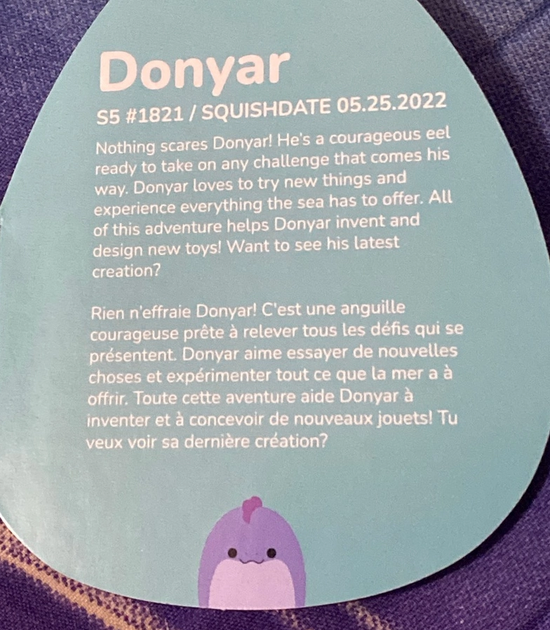 Donyar the Eel Squishmallows Deep Sea | SquadApp