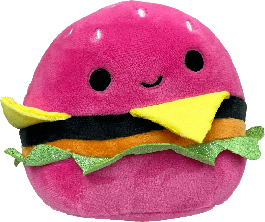 Brissa the Burger Squishmallows Blacklight Foodie | SquadApp