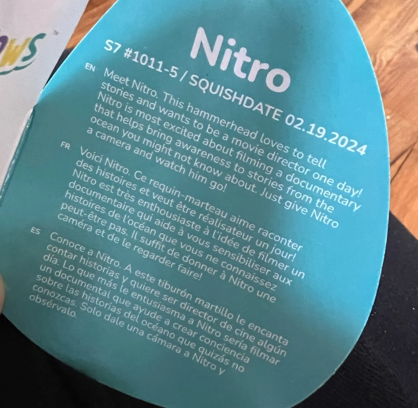 Nitro (Sparkly) the Hammerhead Shark Squishmallows Sparkly | SquadApp